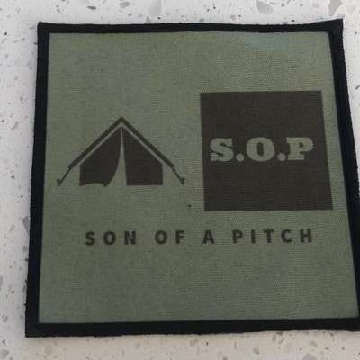 REFLECTIVE Top or Bottom Rocker, Embroidered Patch, Custom Embroidered ...