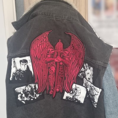 ANGEL KNIGHT Large Back Patch for Custom Biker Vest - Etsy
