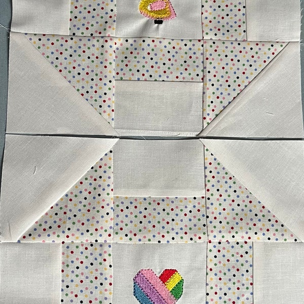 Churn Dash Foundation Paper Piecing Pattern, 4 Sizes, FPP, Quilt Block ...