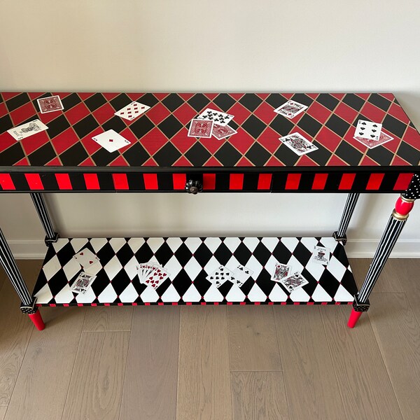 Whimsical Painted Oval Table Furniture, Whimsical Painted Table, Whimsical Painted Furniture ...