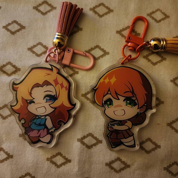 Stardew Valley Fanart Keychains - Abigail, Emily, Haley, Maru, Penny ...