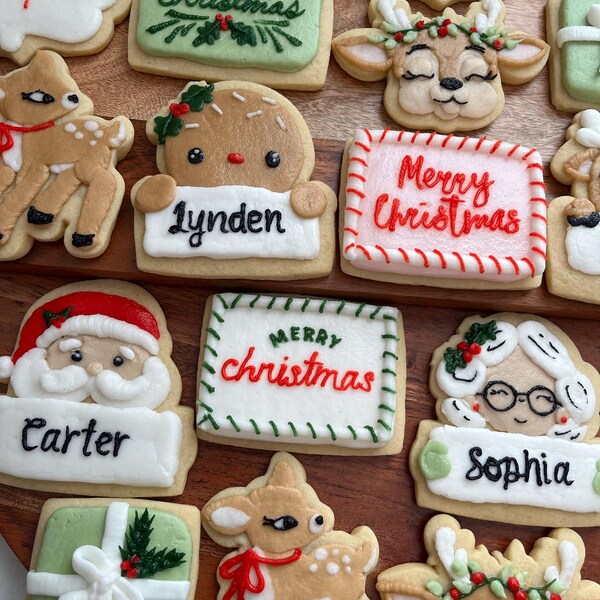 Christmas Family Plaques Cookie Cutter Set of 6 - Etsy