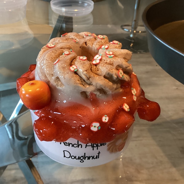 Apple Doughnut, DIY Slime, Snow Butter Slime, Apple Slime, Fall Slime ...