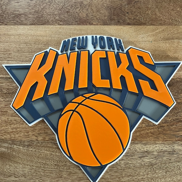 Knicks | Custom 3D Printed Sign | Wall-mounted Decor for Man Cave - Etsy