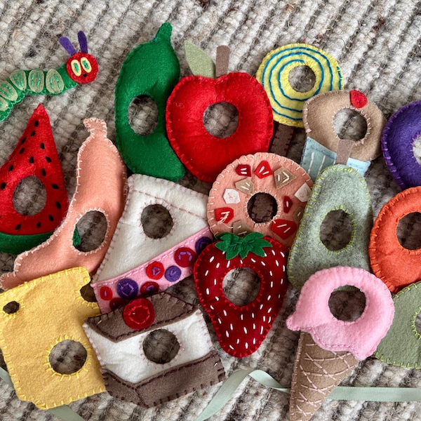 Felt Hungry Caterpillar Toy Pattern Set: Sensory Play (PDF Pattern) - Etsy