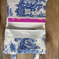 Toile De Jouy Fabric,book Sleeve, Book Bag, Book Purse, Book Protector ...