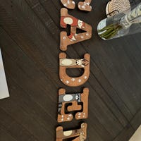 Wooden Letters for Nursery, Woodland Nursery Decor, Hand Painted Wood ...