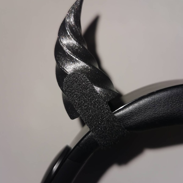 Curved Demon Imp HORNS for Headphones, Wiccan Gothic Satyr Horns, Devil ...