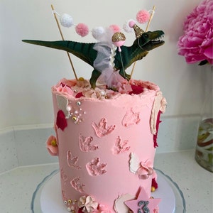 T-rex Juvenile Dinosaur Party Animal Cake Topper Keepsake - Etsy UK