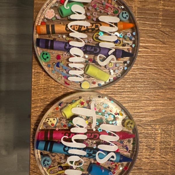 Teacher Coaster Paperweight Personalized Teacher Coaster Resin Coasters ...