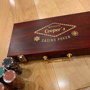 Poker Player Gifts, Poker Set, Personalized Poker Case, Engraved Poker ...