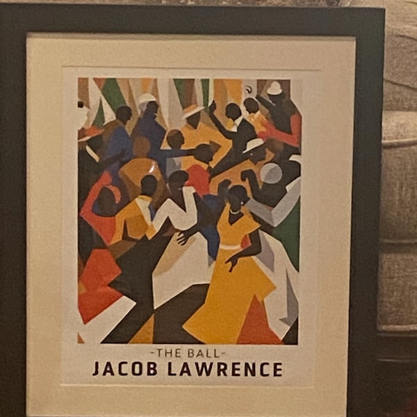 Jacob Lawrence Poster, African American Art, Afro Art, the Ball Art ...