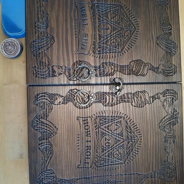 Custom Dungeon Master Screen | Wooden RPG Screen Gift | Table Top Games ...