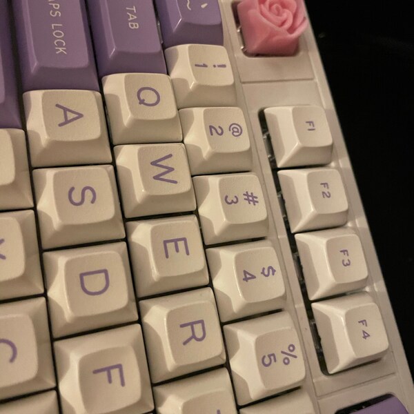 Rose Pastel Flower Artisan Keycap Cherry MX Mechanical Gaming Keyboards ...