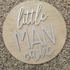 Little Man Cave Round 3D Wooden Sign Boys Room Decor Baby Shower Gift ...