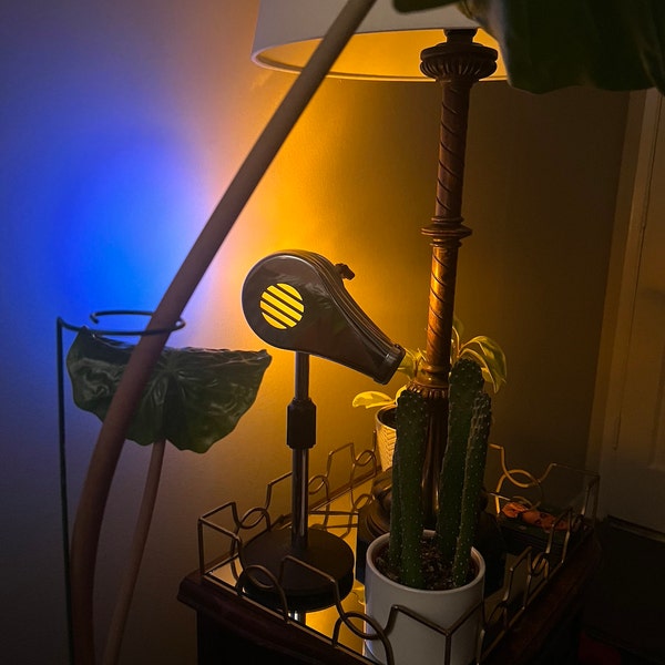 Handmade Vintage Blue UFO Spaceship Lamp, Sweet! - Etsy