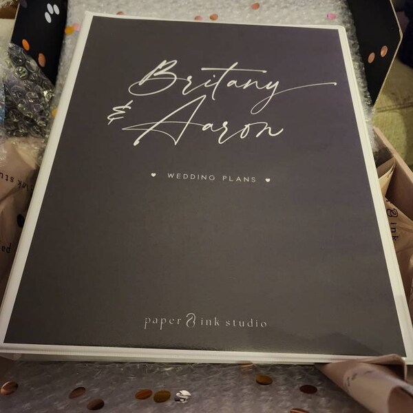 Personalised Wedding Planner Organiser Wedding Planning File Wedding ...