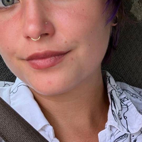 Gold/silver Diamond Rook Piercing Curved Barbell, Cubic Zirconia Rook ...