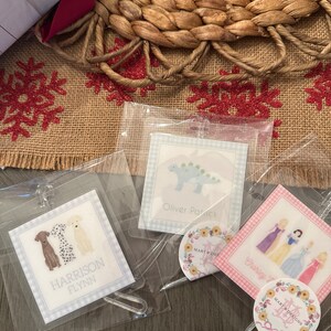 Personalized Watercolor Christmas Calling Card or Sticker Nutcracker ...