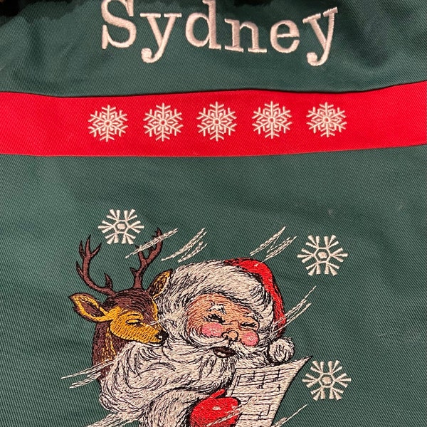 Dear Santa - Machine Embroidery Design in 3 Sizes for Hoop 4x4", 5x5 ...