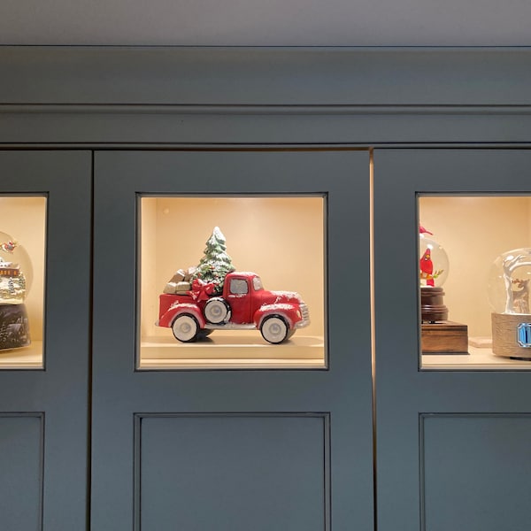 Ceramic Old Time Vintage Pickup Box With Christmas Lid Dry Brushed ...