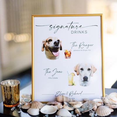 Custom Pet Seating Chart, Dog Seating Chart Sign, Custom Seating Chart ...