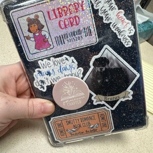 Hand Necklace Sticker Kindle Sticker Bookish Sticker Book Lover Sticker ...