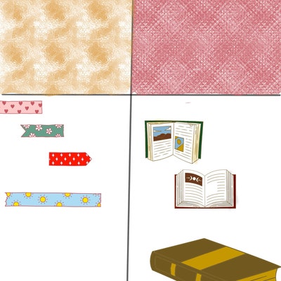 Vintage Torn Paper Digital Stickers Set Sticky Notes, Washi Tapes ...