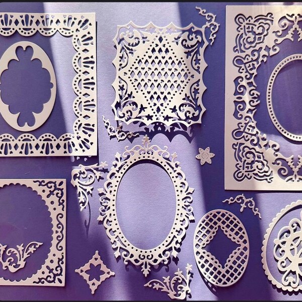 Die Cut Borders | Lacy Borders | Floral Borders | Rose Borders | Card ...