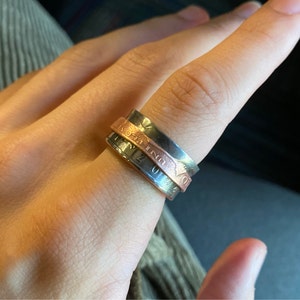 Quarter Penny Spinner / Fidget Ring Made to Order to Size - Etsy