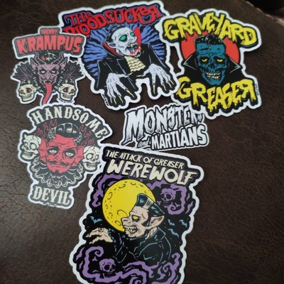 Greaser Frankenstein Vinyl Sticker, Horror Punk Decal, Psychobilly ...