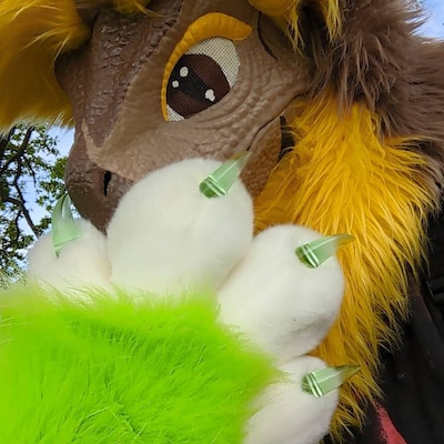 Furrysuit Tiger Hands, Foot Paws, Tail and Headdress Set Tiger Cosplay ...