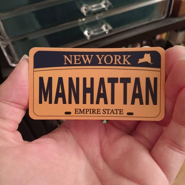 New York City Borough License Plate Sticker: Waterproof Vinyl Decal - Etsy
