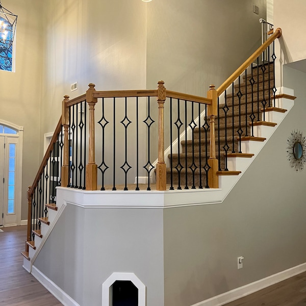 48-inch Modern Retrofit Return Engineewhite Wood White Oak Tread Kit ...