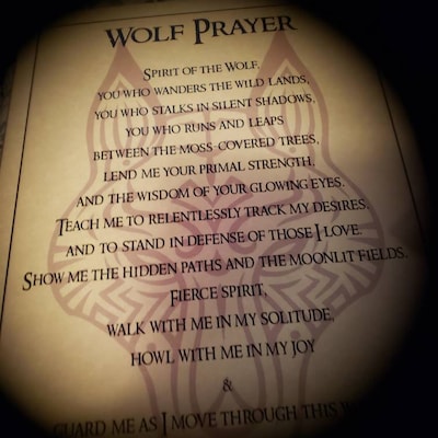 Wolf Prayer Poster - Etsy