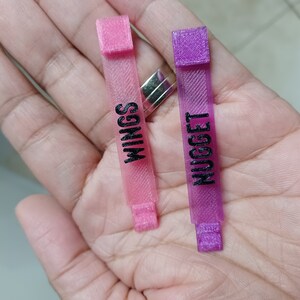 Personalized Chicken or Bird Leg Band Name Band - Etsy