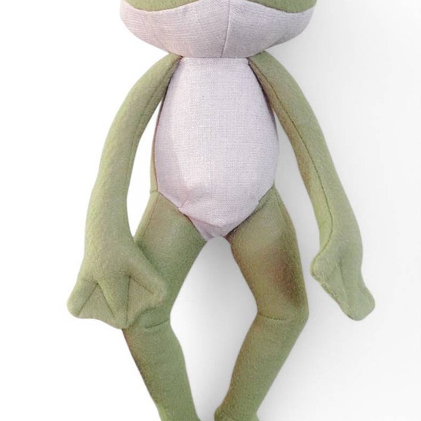Stuffed Frog - PDF Sewing Pattern & Tutorial | Stuffed Animals | Plush ...