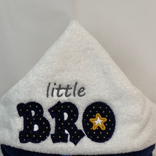 Little Bro Applique Machine Embroidery Design Brother Sibling INSTANT ...