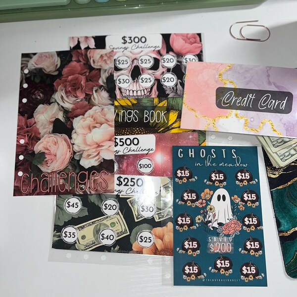 Savings Challenge Inserts, Cash Envelopes, Printable Savings Insert ...