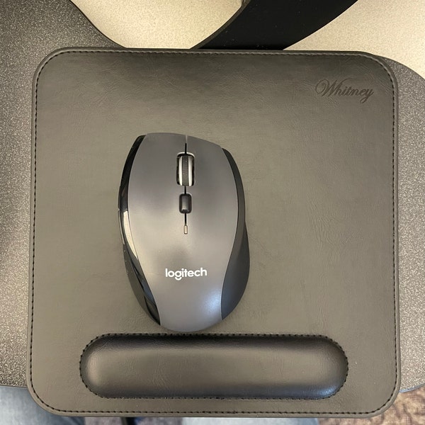 Personalized Office Ergonomic Mouse Pad, Laptop Mouse Pad, Hand Crafted ...