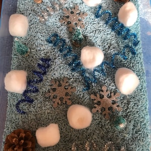 Winter Sensory Kit Winter Busy Box Christmas Sensory Bin Gift for Kids ...