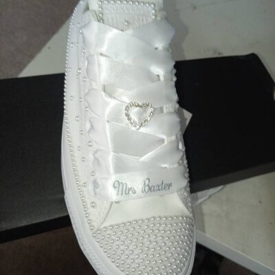 Wedding Bridal Nike Air Max 90s, Bride Nikes, Bling Trainers, Bridal ...