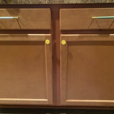 Drawer Knobs and Pulls, Invisible Rectangle Pulls, Ring Knobs, Gold Pull,dresser Knobs, Gold ...