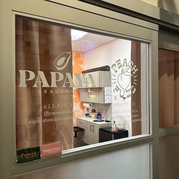 Customizable Vinyl Decal | Your Business Name or Logo - Storefront ...