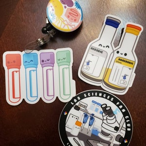 Lab Science Vinyl Sticker, Lab Gift, Cute, Science, Biology, Chemistry ...