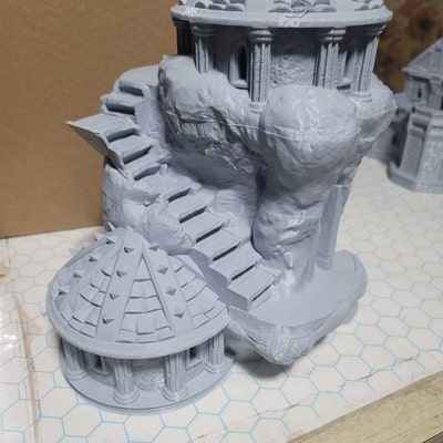 B1 Building Sci-fi Scenery Dark Realms 28mm Sci-fi Cyberpunk Tabletop ...
