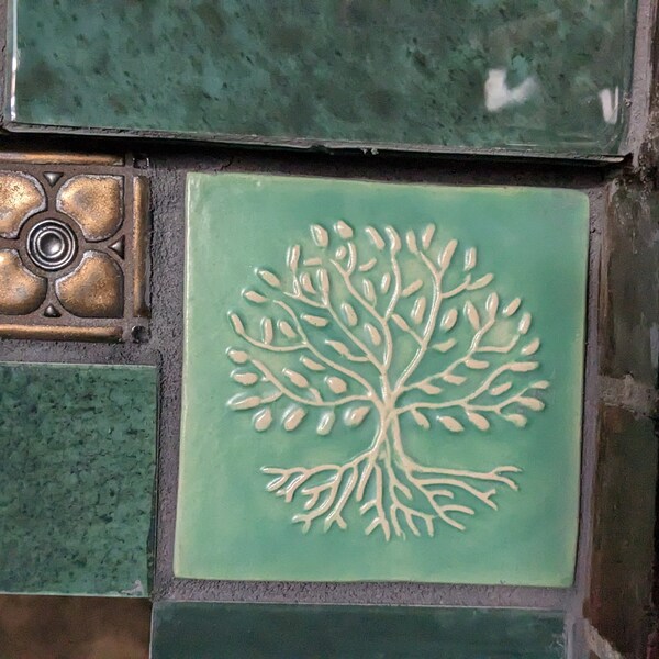Tree of Life - 4x4 Inch Bas-relief Tile - Etsy