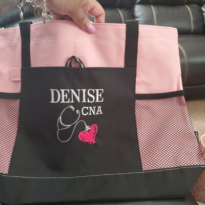 Personalized Monogrammed CNA Tote Bag Nurse Nursing Gift RN LPN Bsn ...
