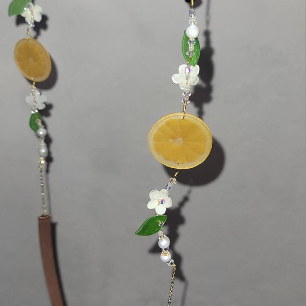Lemon Slices Glasses Chain | Cute Lime Sunglasses Chain | Kawaii Fruit ...