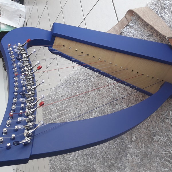 17 Strings Baby Harp, Irish Harp, Folk Harp | Made With Beech Wood ...